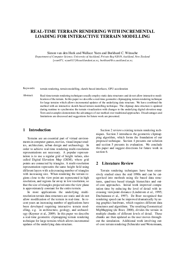 (PDF) Real-time terrain rendering with incremental loading for interactive terrain modelling ...