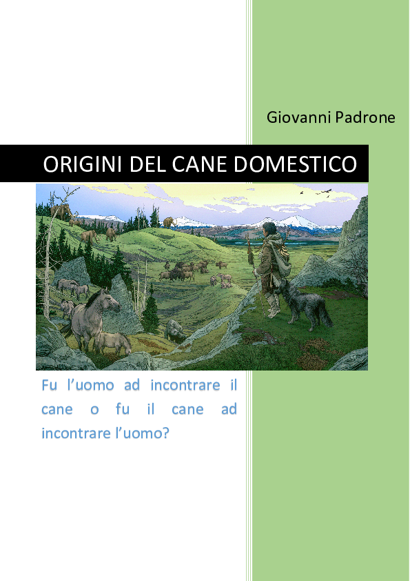 (PDF) ORIGINE DEL CANE DOMESTICO - Bau