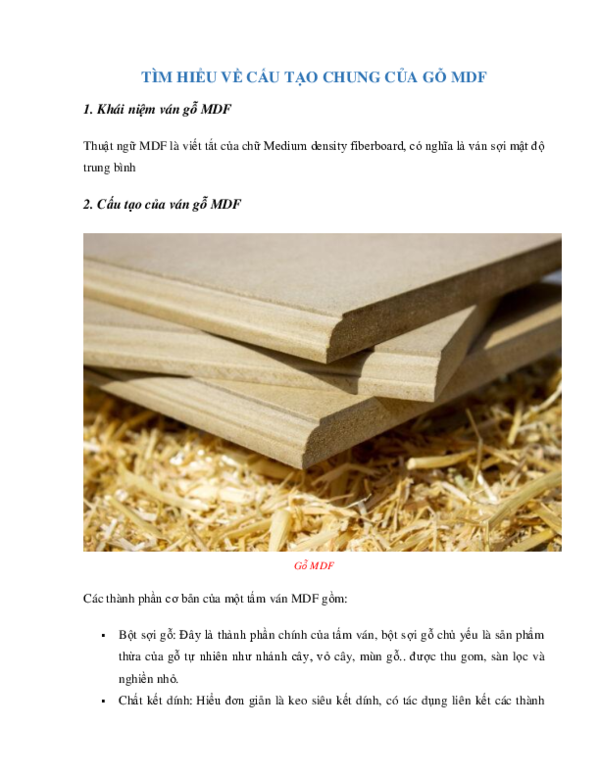 (PDF) What is MDF board | Ty Mai - Academia.edu