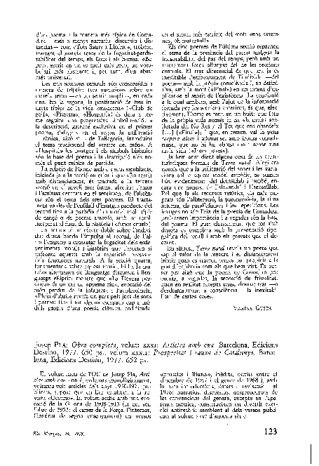 (PDF) Josep Pla: "Obra completa | Manuel Jorba - Academia.edu