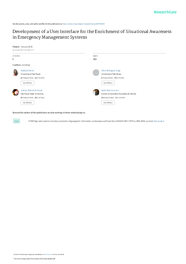 (PDF) Development of a User Interface for the Enrichment of Situational ...