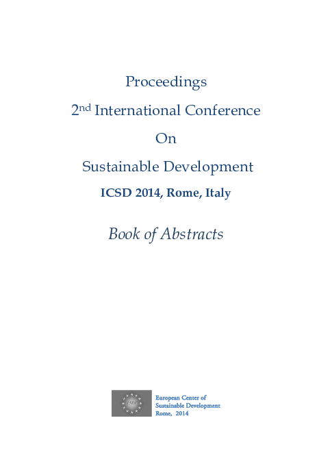 (PDF) Proceedings 2 nd International Conference On Sustainable Development ICSD 2014, Rome, Italy