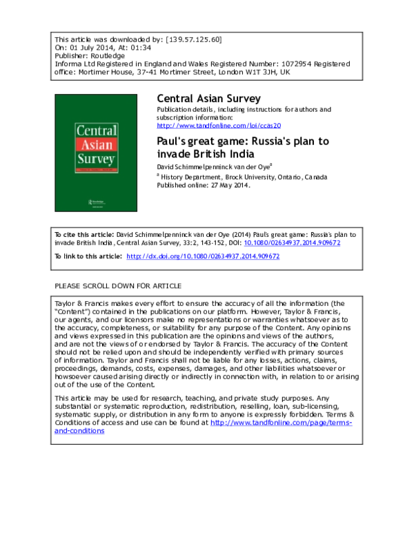 (PDF) Paul's Great Game