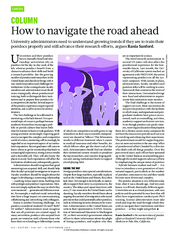 (PDF) How to navigate the road ahead