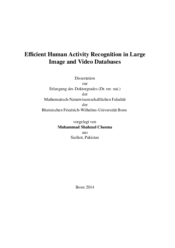 (PDF) Efficient Human Activity Recognition in Large Image and Video Databases