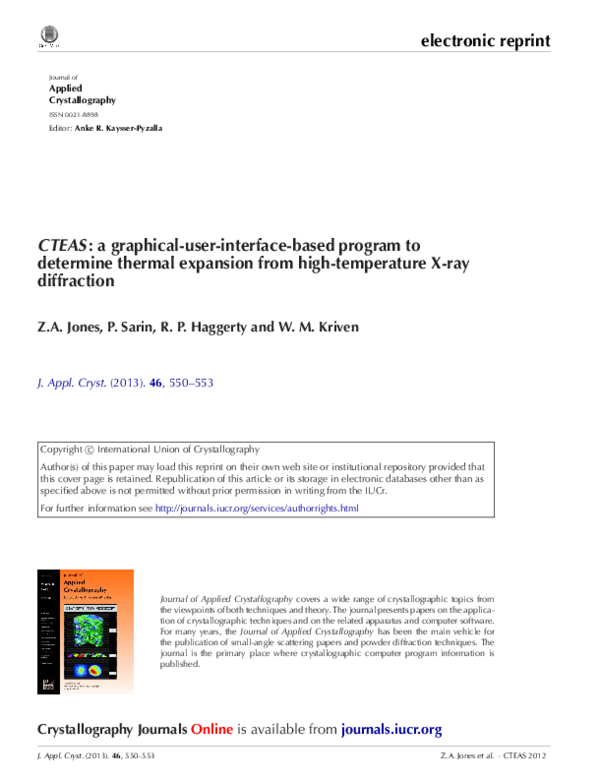 (PDF) CTEAS : a graphical-user-interface-based program to determine thermal expansion from high ...