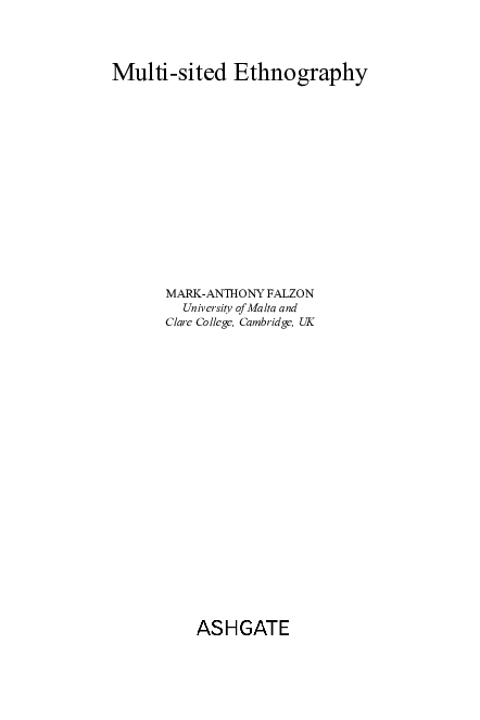 (PDF) Strong Collaboration as a Method for Multi-sited Ethnography: On Mycorrhizal Relations