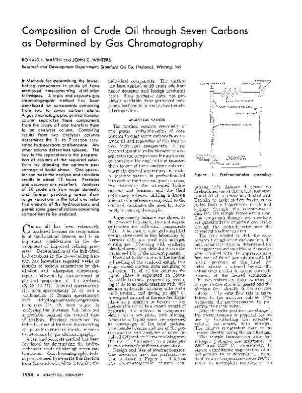 (PDF) Composition of Crude Oil through Seven Carbons as Determined by ...