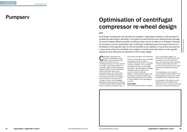 (PDF) Optimisation of centrifugal compressor re-wheel design