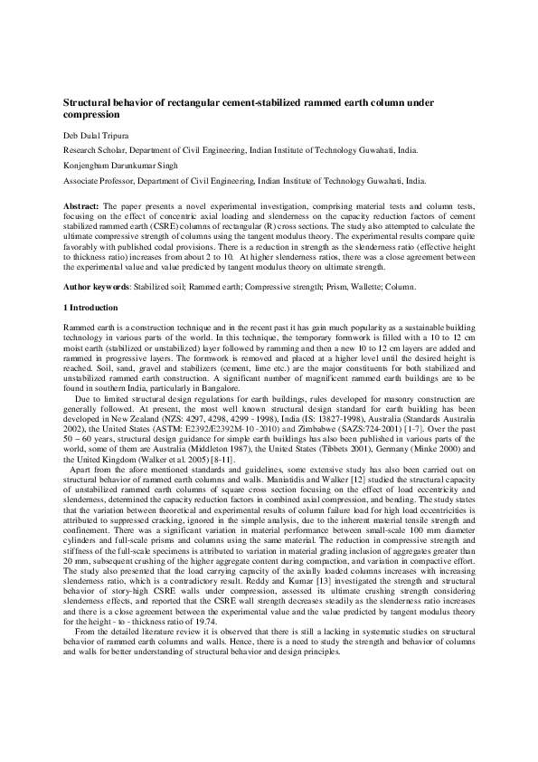 (PDF) Structural Behavior of Rectangular Cement-Stabilized Rammed Earth ...
