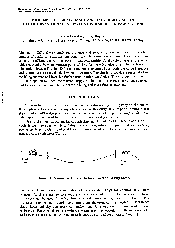 (PDF) Modeling of Performance and Retarder Chart of Off-Highway Truck ...