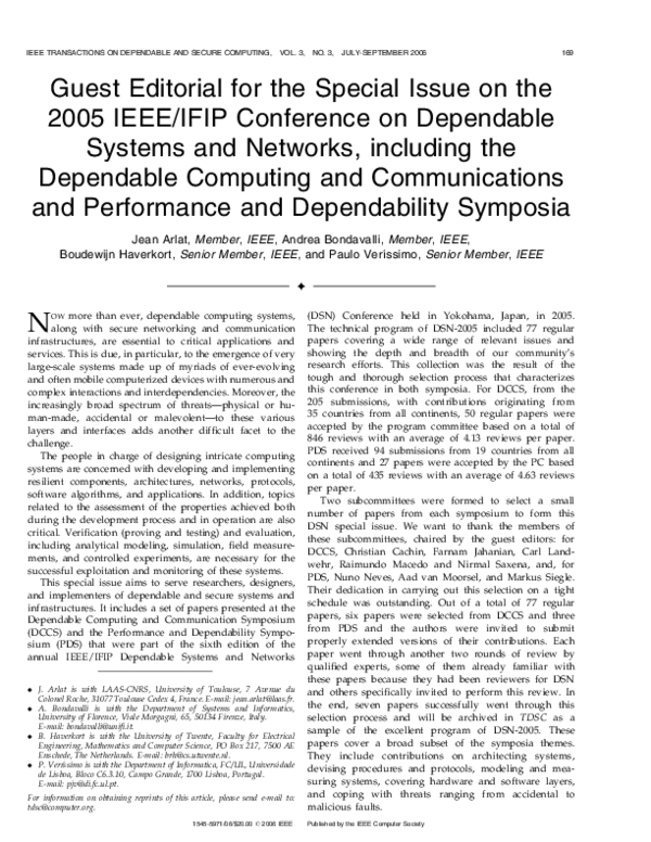Pdf Ieee Transactions On Dependable And Secure Computing