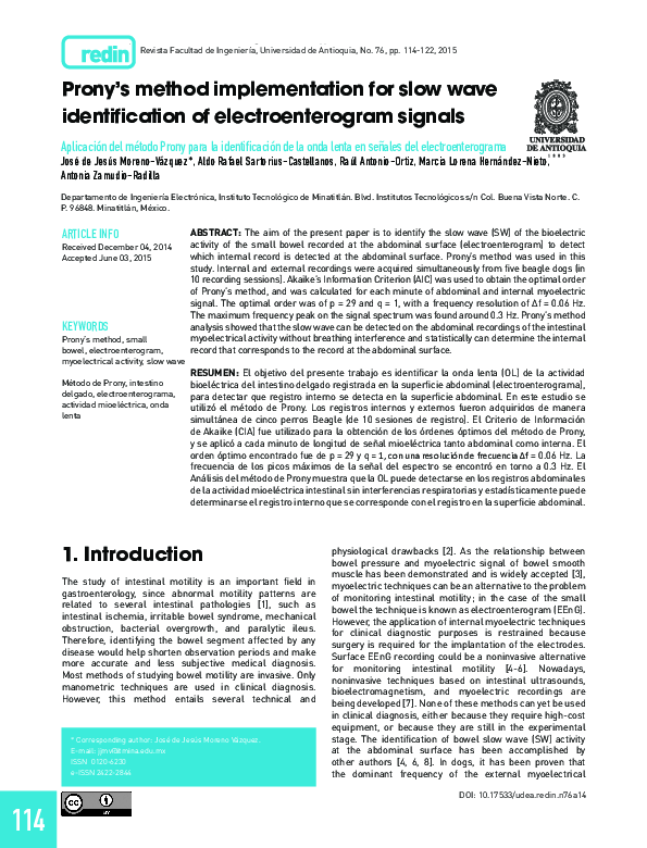 (PDF) Prony’s method implementation for slow wave identification of ...