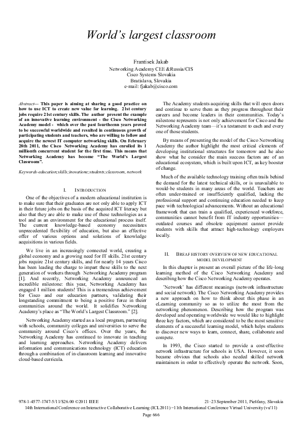 (PDF) World's largest classroom