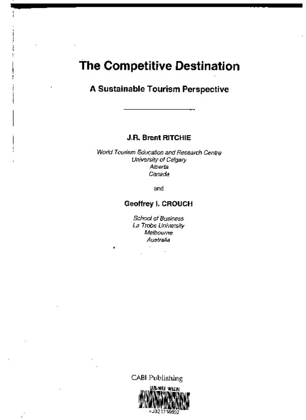 (PDF) The competitive destination