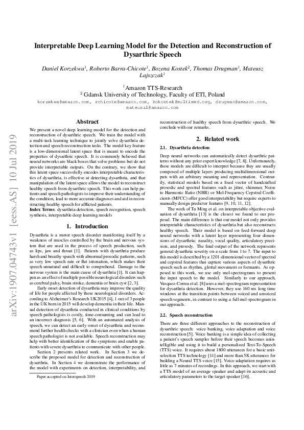 Pdf Interpretable Deep Learning Model For The Detection And