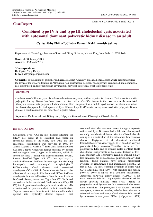 (PDF) Combined type IV A and type III choledochal cysts associated with autosomal dominant ...
