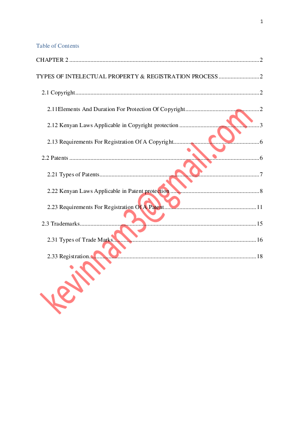 (PDF) TYPES OF INTELLECTUAL PROPERTY & REGISTRATION PROCESS