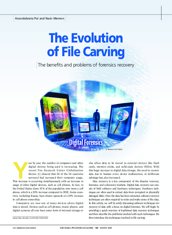(PDF) The evolution of file carving