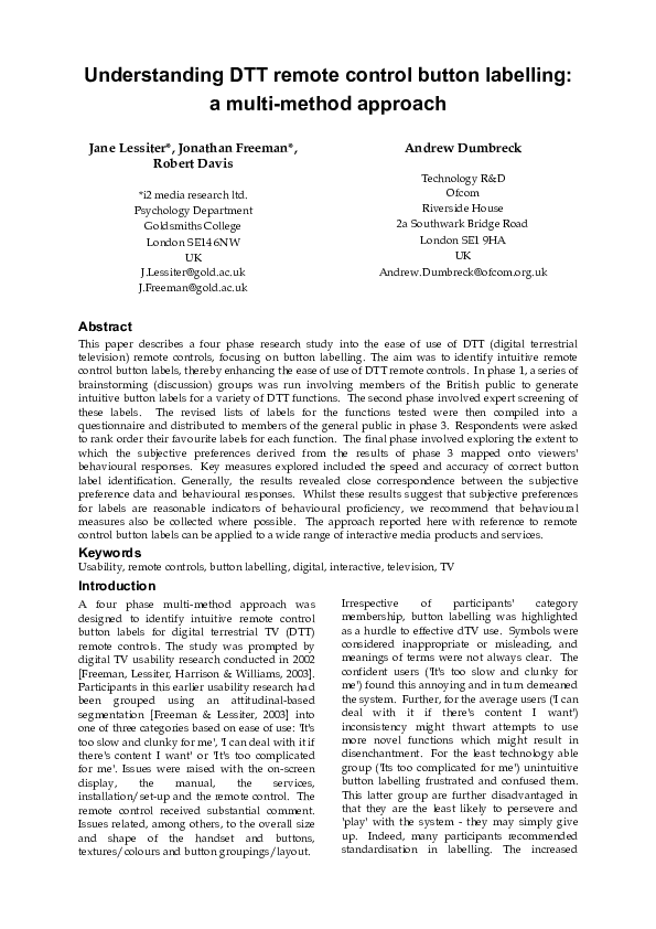 (PDF) Understanding DTT remote control button labelling: a multi-method ...