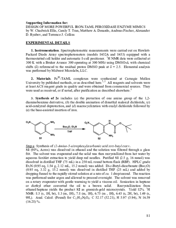 (PDF) Design of More Powerful Iron-TAML Peroxidase Enzyme Mimics