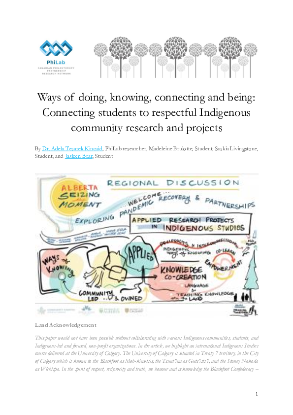(PDF) Ways of doing, knowing, connecting and being: Connecting students ...