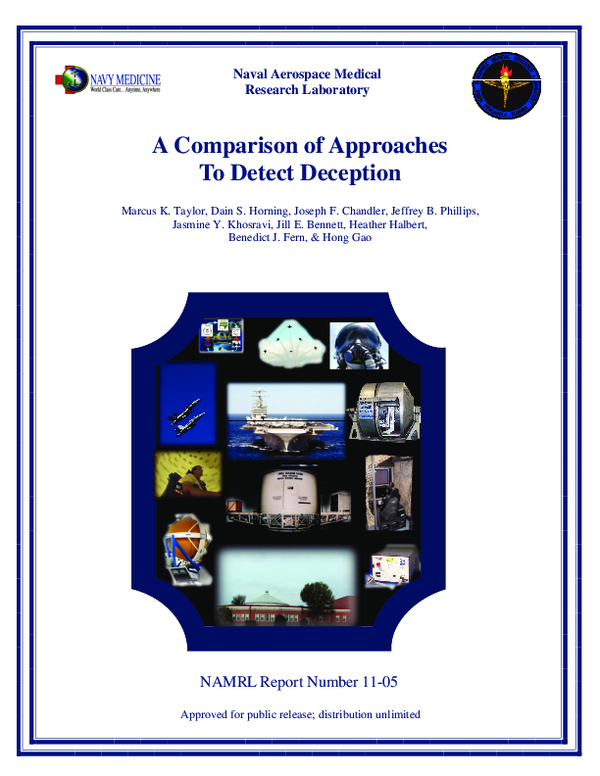 (PDF) A Comparison of Approaches to Detect Deception