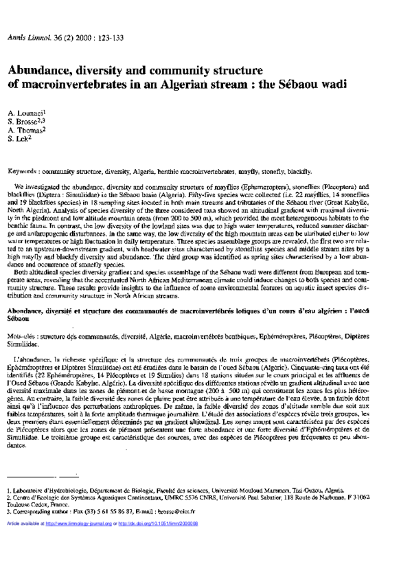 (PDF) Abundance, diversity and community structure of ...
