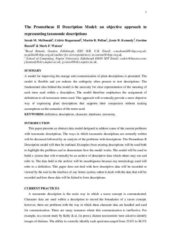 (PDF) The Prometheus II Description Model: an objective approach to ...