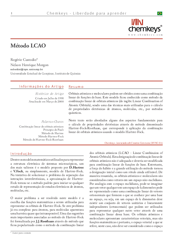 (PDF) Método LCAO