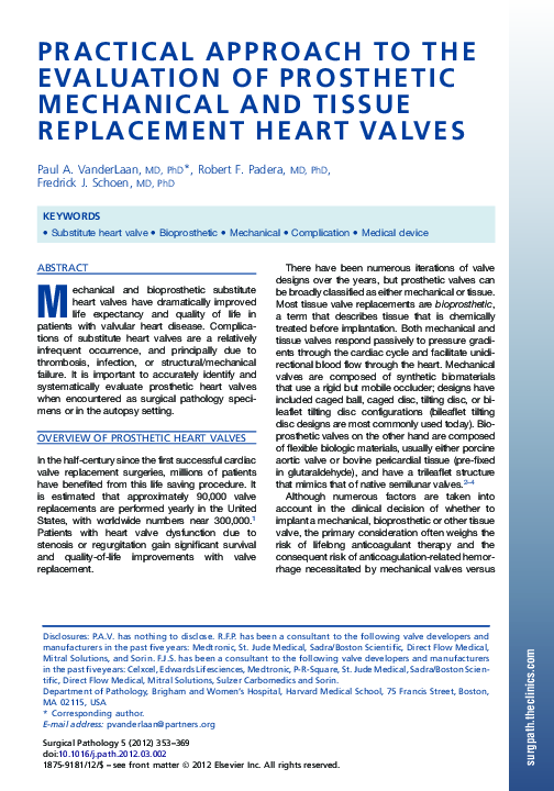 (PDF) Practical Approach to the Evaluation of Prosthetic Mechanical and ...