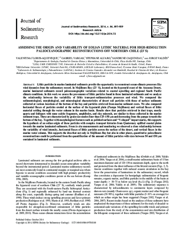 (PDF) Assessing the Origin and Variability of Eolian Lithic Material ...