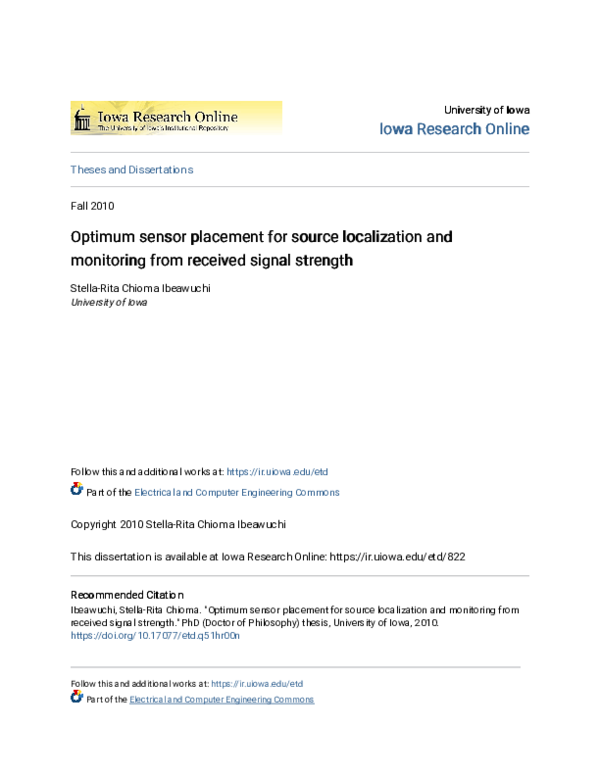 (PDF) Optimum sensor placement for source localization and monitoring from received signal ...
