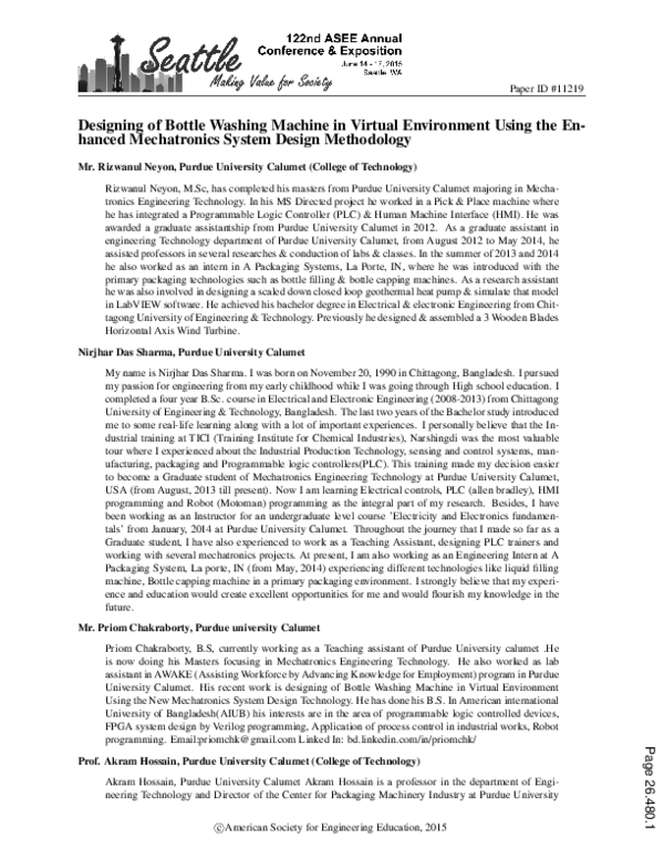 (PDF) Designing of Bottle Washing Machine in Virtual Environment Using ...