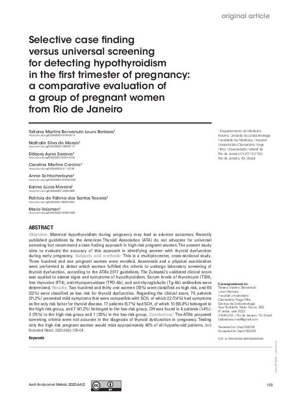 (PDF) Selective case finding versus universal screening for detecting ...
