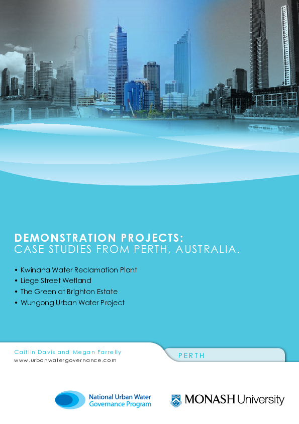 (PDF) Case Study Report of Urban Water demonstration projects in Perth ...