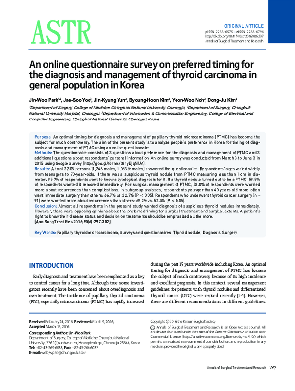 (PDF) An online questionnaire survey on preferred timing for the ...