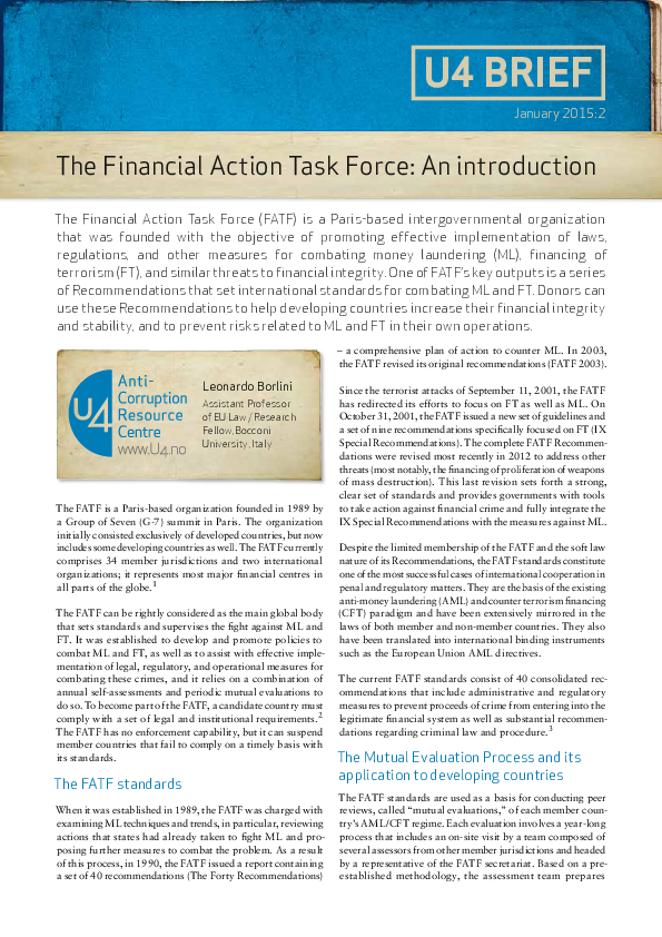 (PDF) The Financial Action Task Force: An introduction
