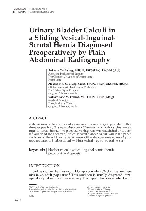 (PDF) Urinary bladder calculi in a sliding vesical-inguinal-scrotal ...