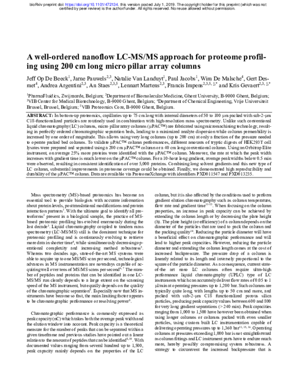 (PDF) Digging deeper into the human proteome: A novel nanoflow LCMS ...