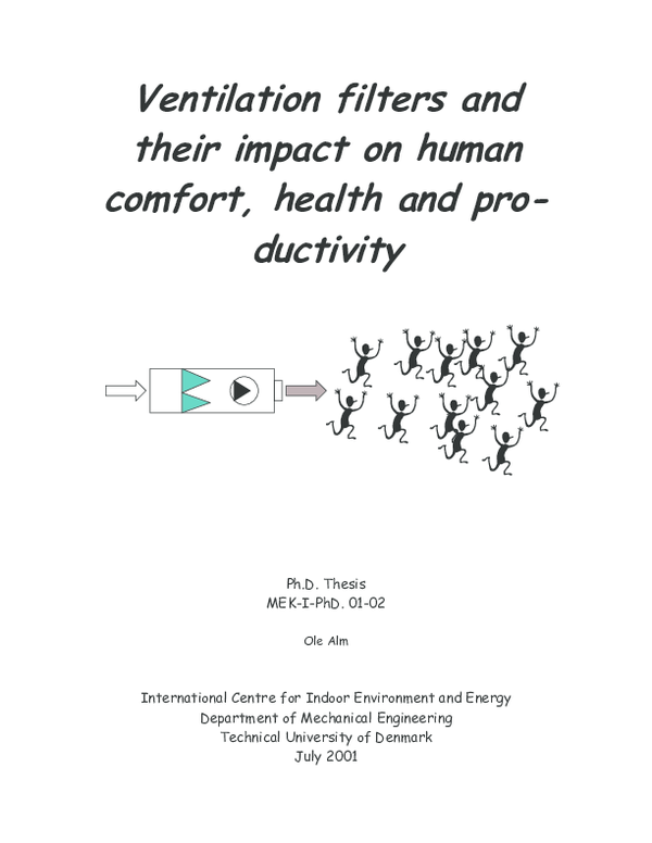 (PDF) Ventilation filters and their impact on human comfort, health and ...