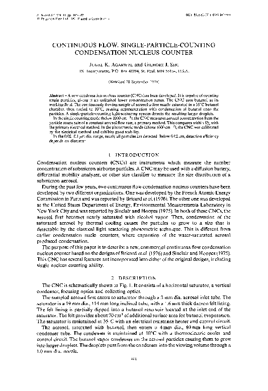 (PDF) Continuous flow, single-particle-counting condensation nucleus ...