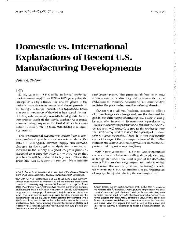 (PDF) Domestic vs. International Explanations of Recent U.S ...
