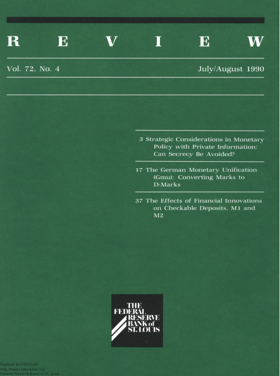 (PDF) The Effects of Financial Innovations on Checkable Deposits, M1 and M2