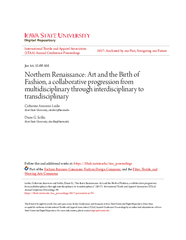 (PDF) Northern Renaissance: Art and the Birth of Fashion, a ...