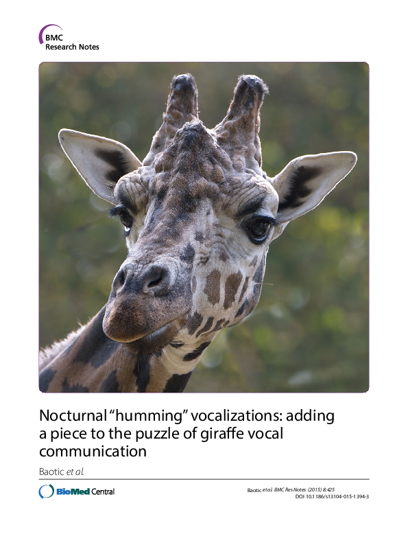 (PDF) Nocturnal “humming” vocalizations: adding a piece to the puzzle ...