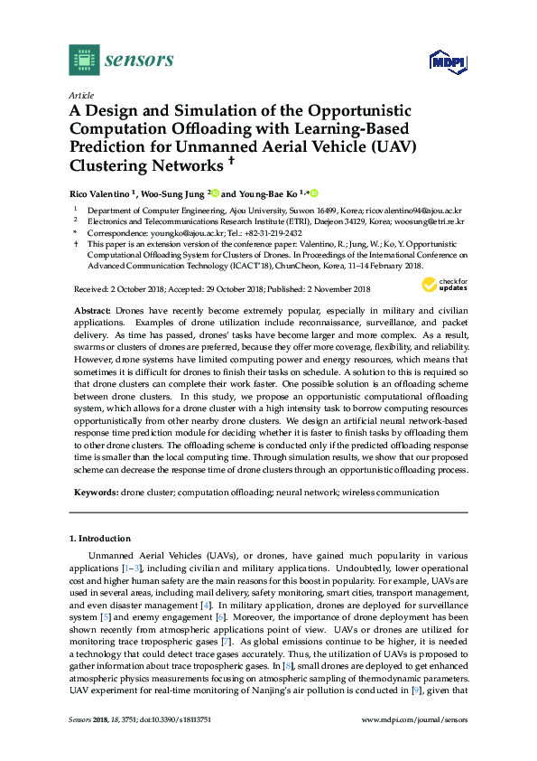 (PDF) A Design and Simulation of the Opportunistic Computation Offloading with Learning-Based ...