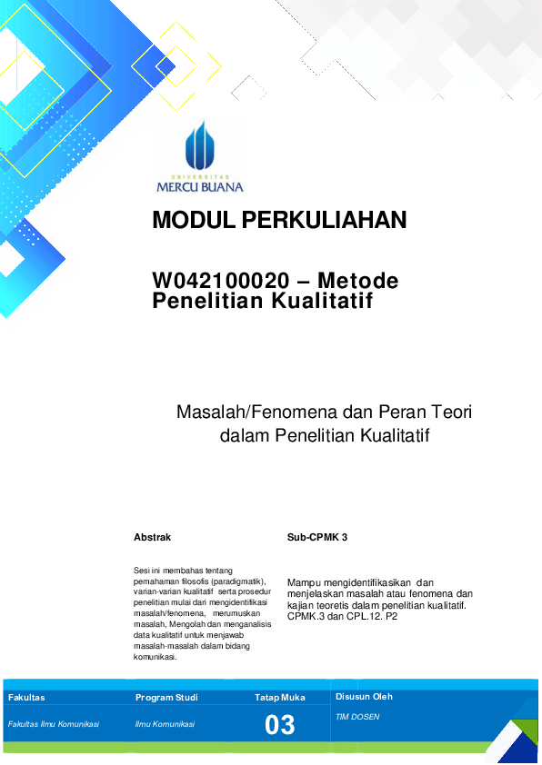 (PDF) MODUL PERKULIAHAN