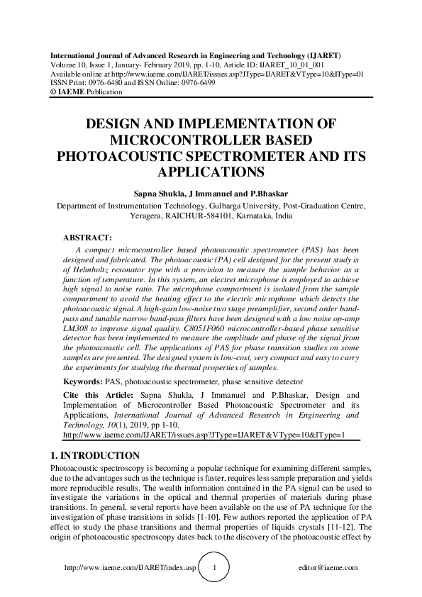 (PDF) Design and Implementation of Microcontroller Based Portable Drug ...