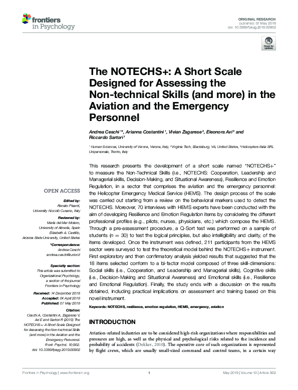 (PDF) The NOTECHS+: A Short Scale Designed for Assessing the Non ...